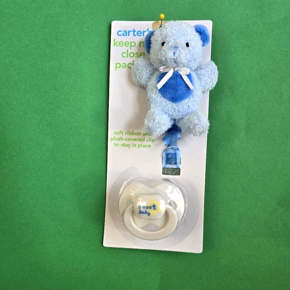 Carter’s | Other | Nwt Baby Boys Pacifier Clip Teddy Bear Carters Keep ...